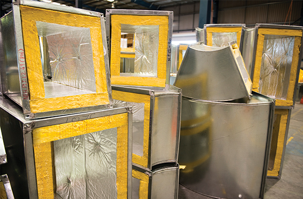 Heater duct insulation store